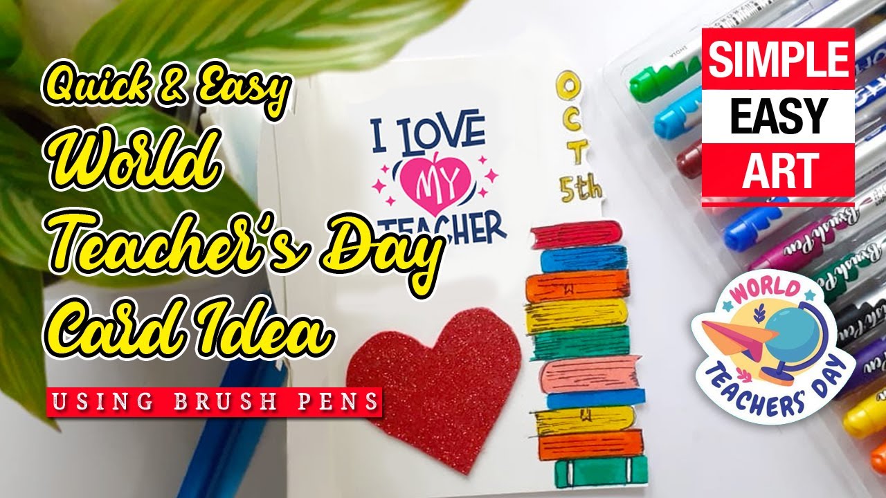 Simple & Easy World Teacher’s Day Card Idea - YouTube
