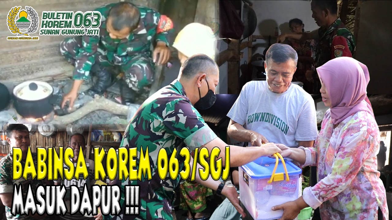 BABINSA KOREM 063 MASUK DAPUR - YouTube