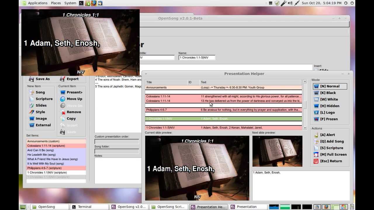 An Introduction to OpenSong - Part 2: Additional Bible Translations ...