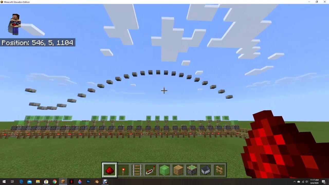 How to make a wavy thing in Minecraft - YouTube