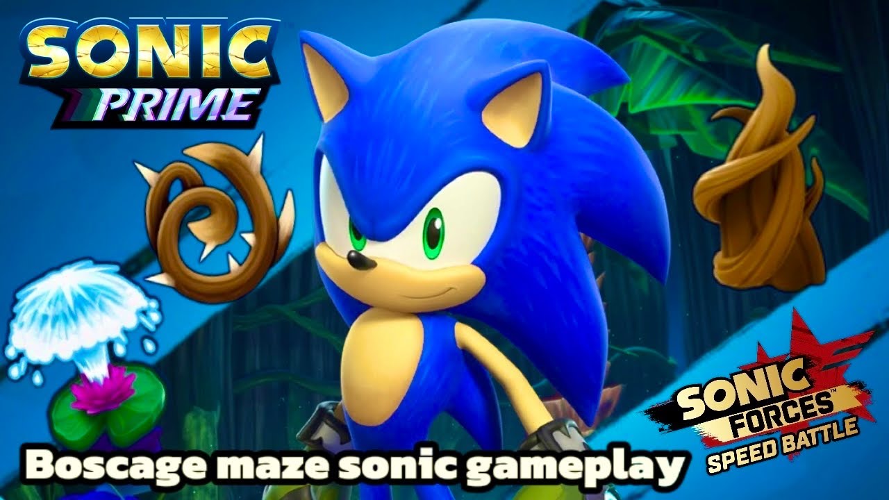 Sonic forces speed battle: boscage maze sonic gameplay - YouTube