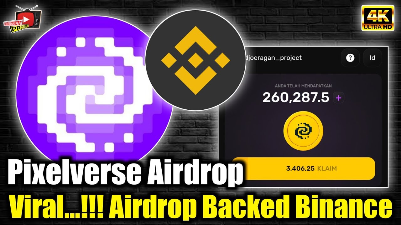 Viral...!!! Airdrop Backed Binance Terbaru Pixelverse Airdrop, Airdrop ...