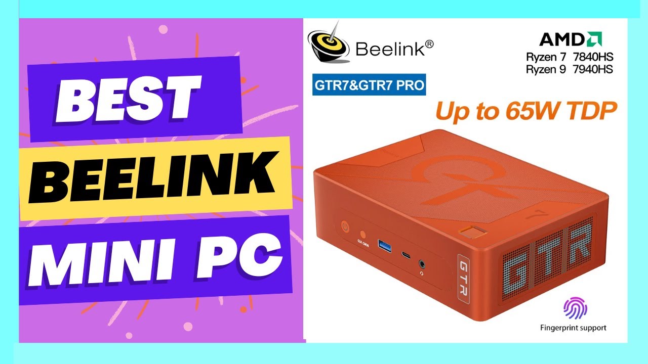 Beelink GTR7 Pro Gaming Mini PC Ryzen 9 7940HS Up to 65W TDP Support ...