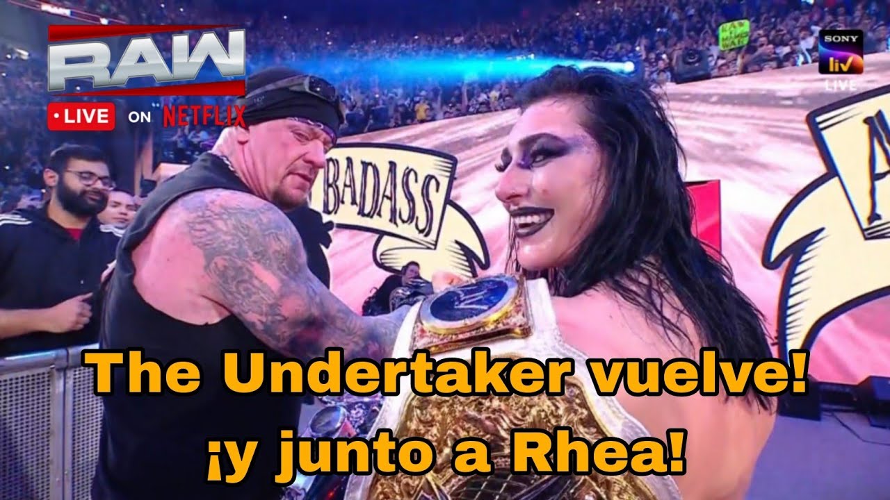 The Undertaker aparece en RAW junto a Rhea Ripley!!! - YouTube