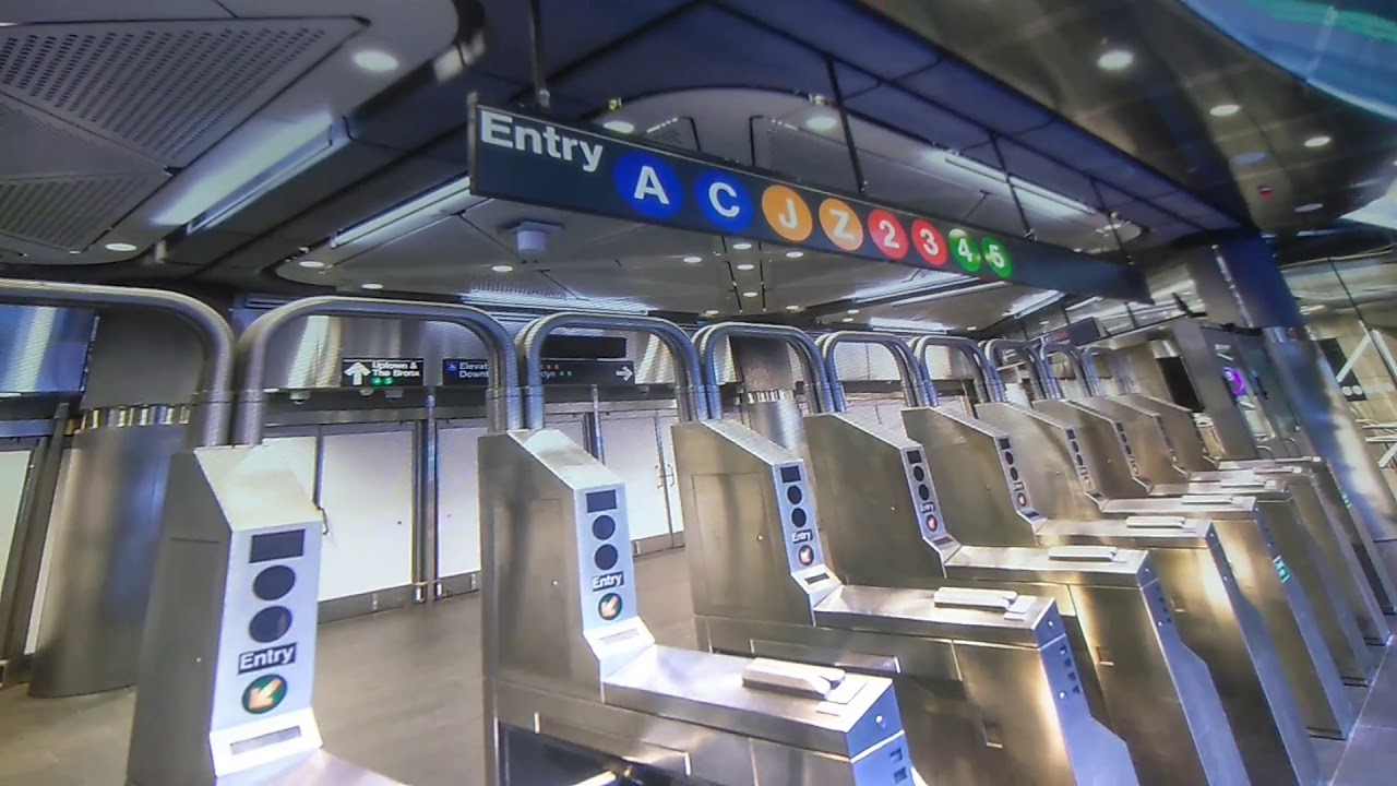 (A) (C) (J) (Z) (2) (3) (4) (5) Trains Fulton Street Station - YouTube