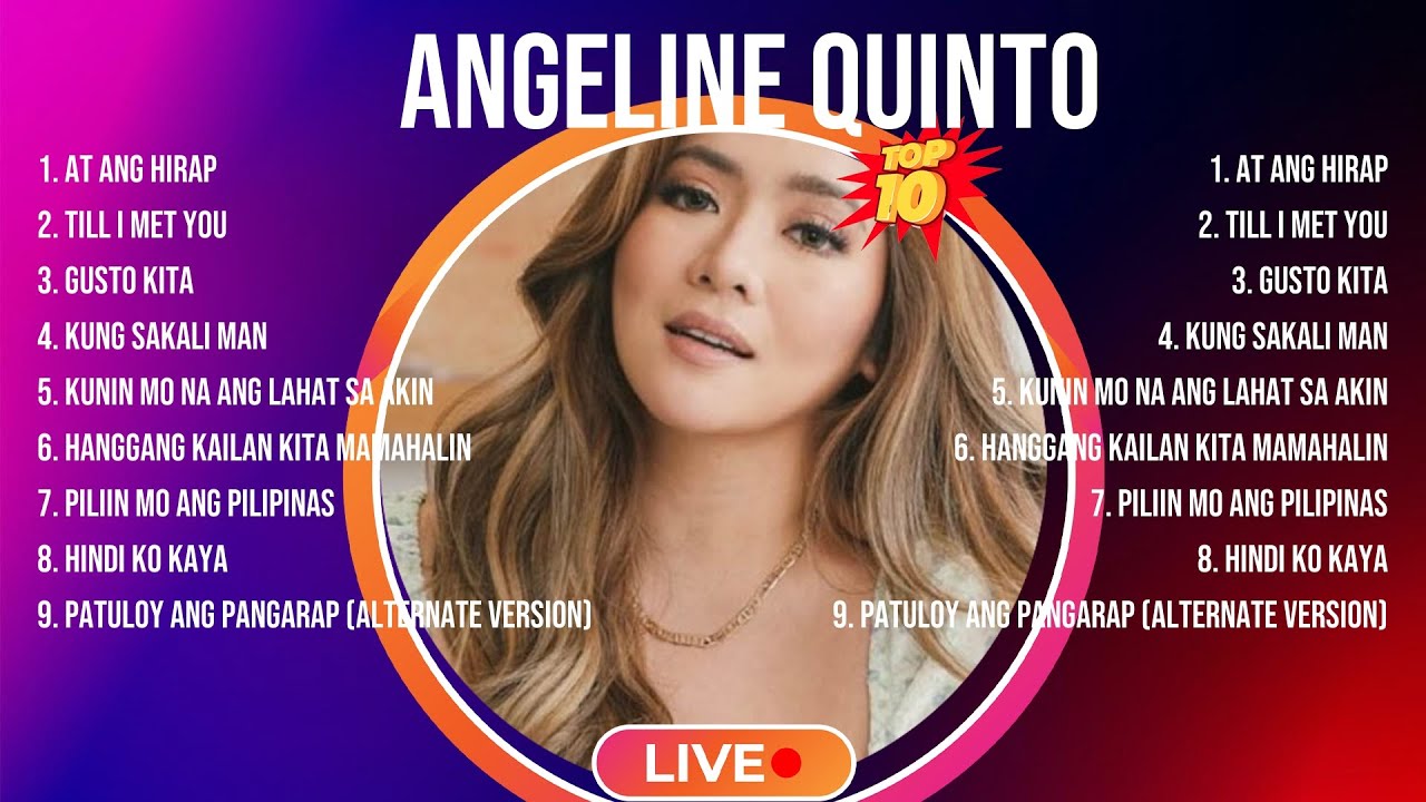 Angeline Quinto 2024 Songs ~ Angeline Quinto Music Of All Time ...