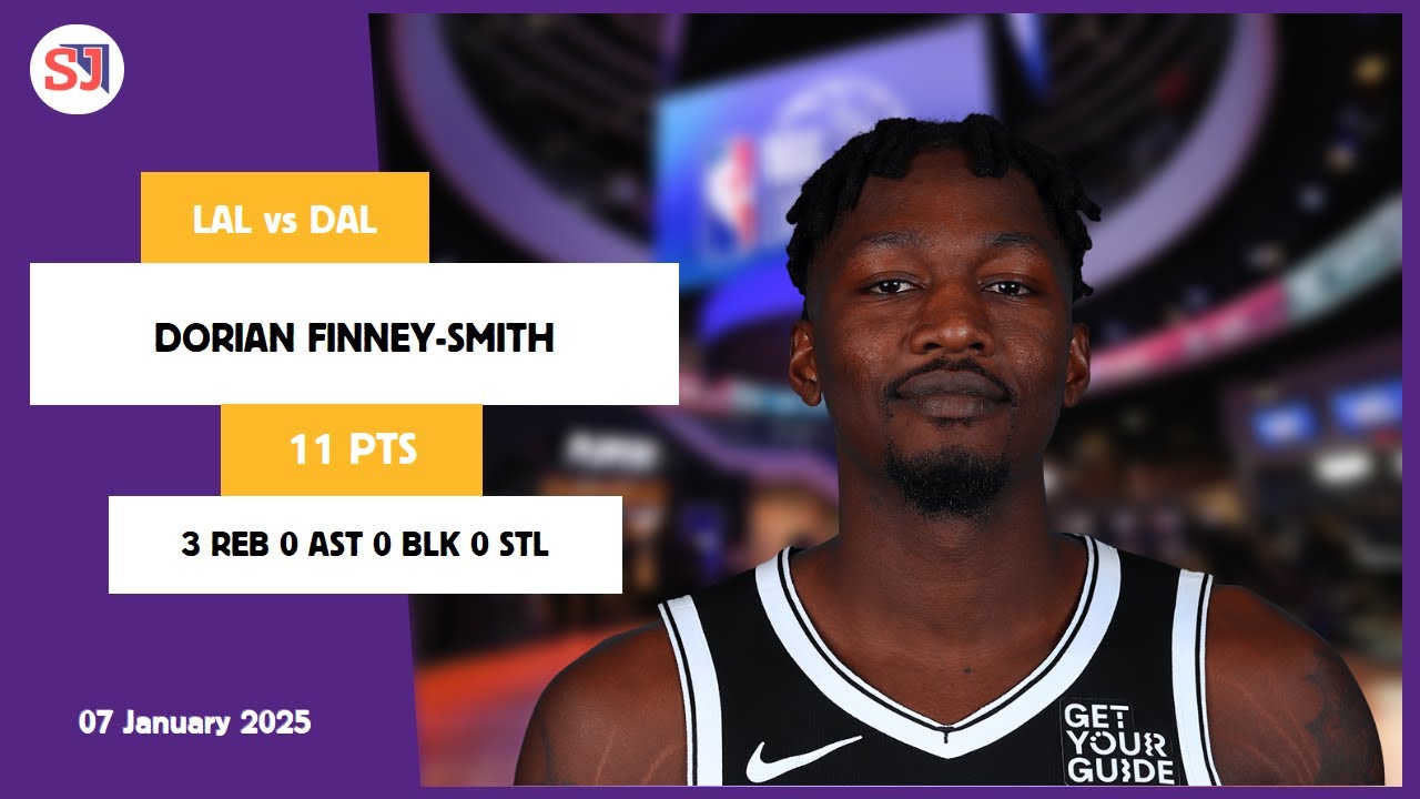 DORIAN FINNEY-SMITH 11 PTS vs DAL 07 Jan 24-25 LAL Highlights - YouTube