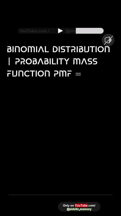 Binomial Distribution Probability Mass Function PMF = # Maths ...