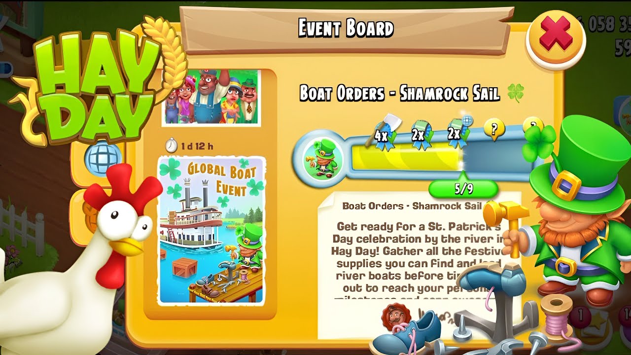 Hay Day St. Patrick's Boat Event (2024) - Gameplay - YouTube