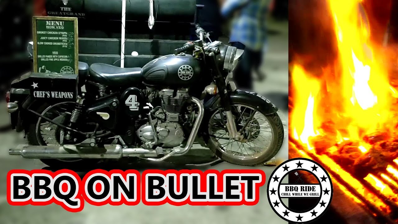 Barbecue on Bullet | BBQ Ride | Hyderabad Street Food Chicken - YouTube