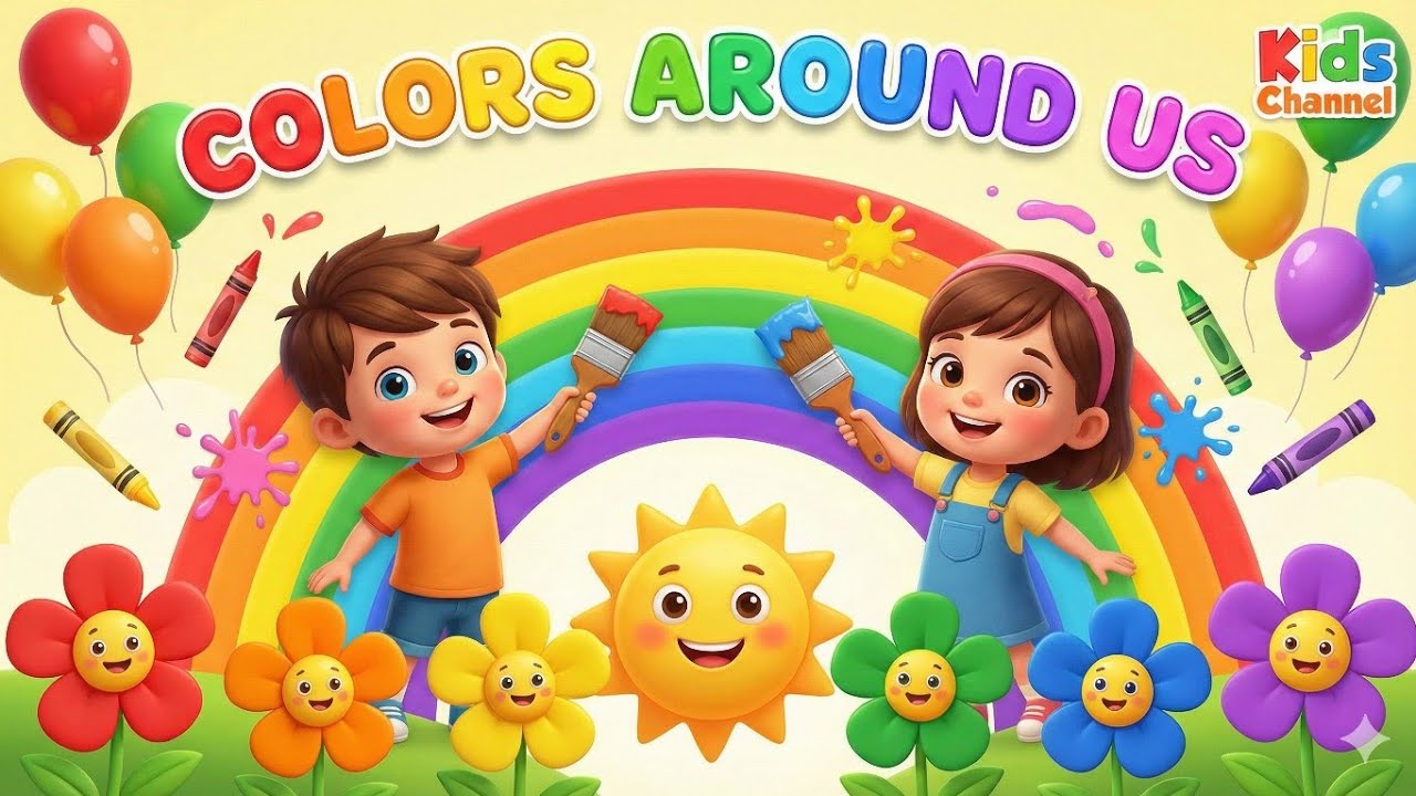 Aprenda as Cores com Objetos do Dia a Dia – Colors Around Us - YouTube