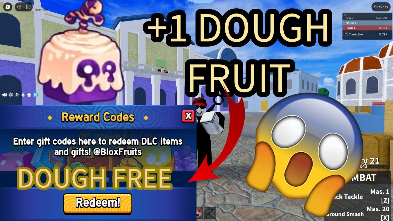 FREE DOUGH FRUIT (OP) BLOXFRUITS | ROBLOX - YouTube