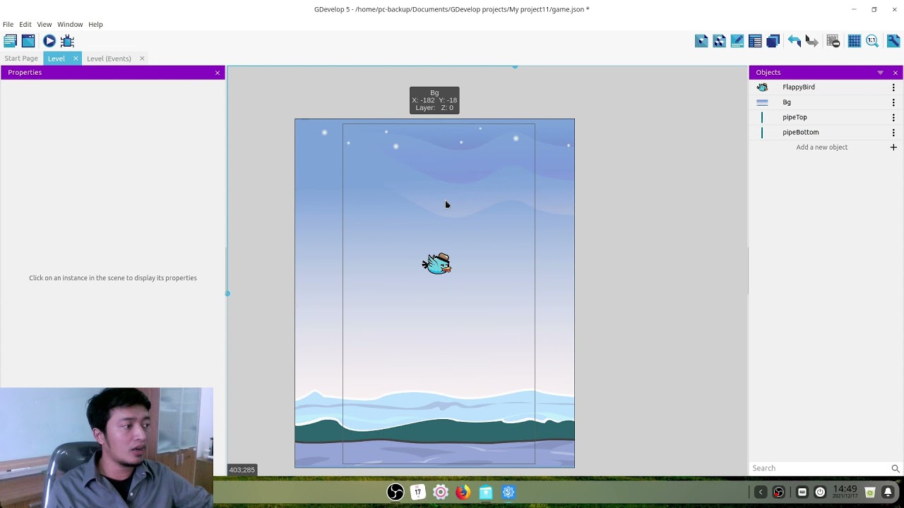 Bikin Flappy Bird Tanpa Coding menggunakan Gdevelop Lengkap dengan Penjelasan - YouTube