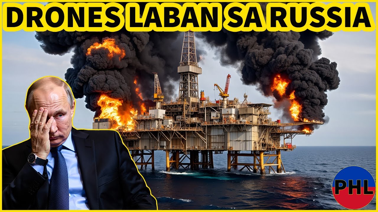 Drones Ng Ukraine, Inatake Ang Russian Gas Rig! ₱426 Milyon Na Pinsala ...