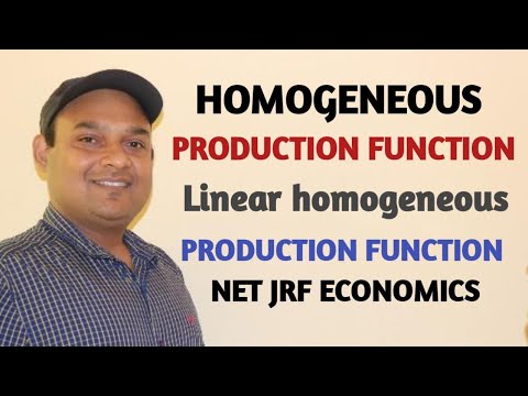 LINEAR HOMOGENEOUS PRODUCTION FUNCTION || HOMOGENEOUS PRODUCTION ...