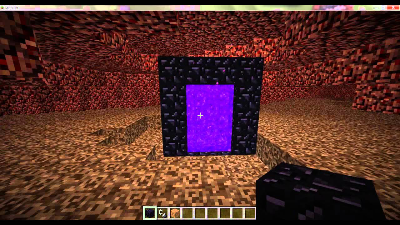 Como hacer el portal al infierno o inframundo y al fin en Minecraft ...