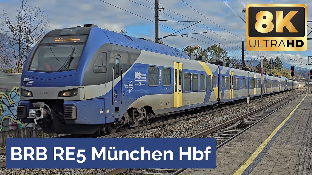 Abfahrt BRB RE5 (Zug-Nr. 79032) München Hbf aus Salzburg - YouTube