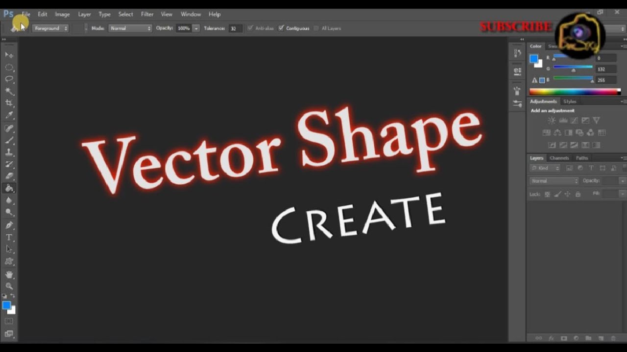 How to Make Vector Shape Illustrator to Photoshop for Beginners ...