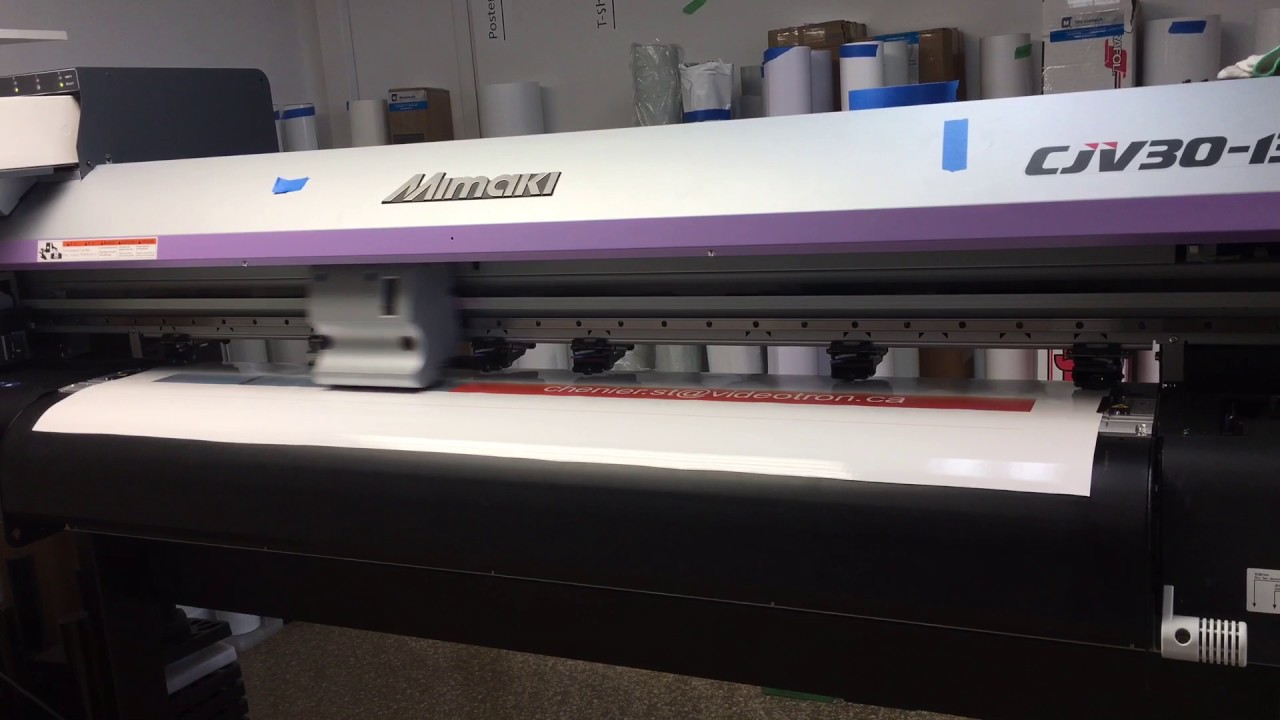 Mimaki CJV30-130 Problem - YouTube