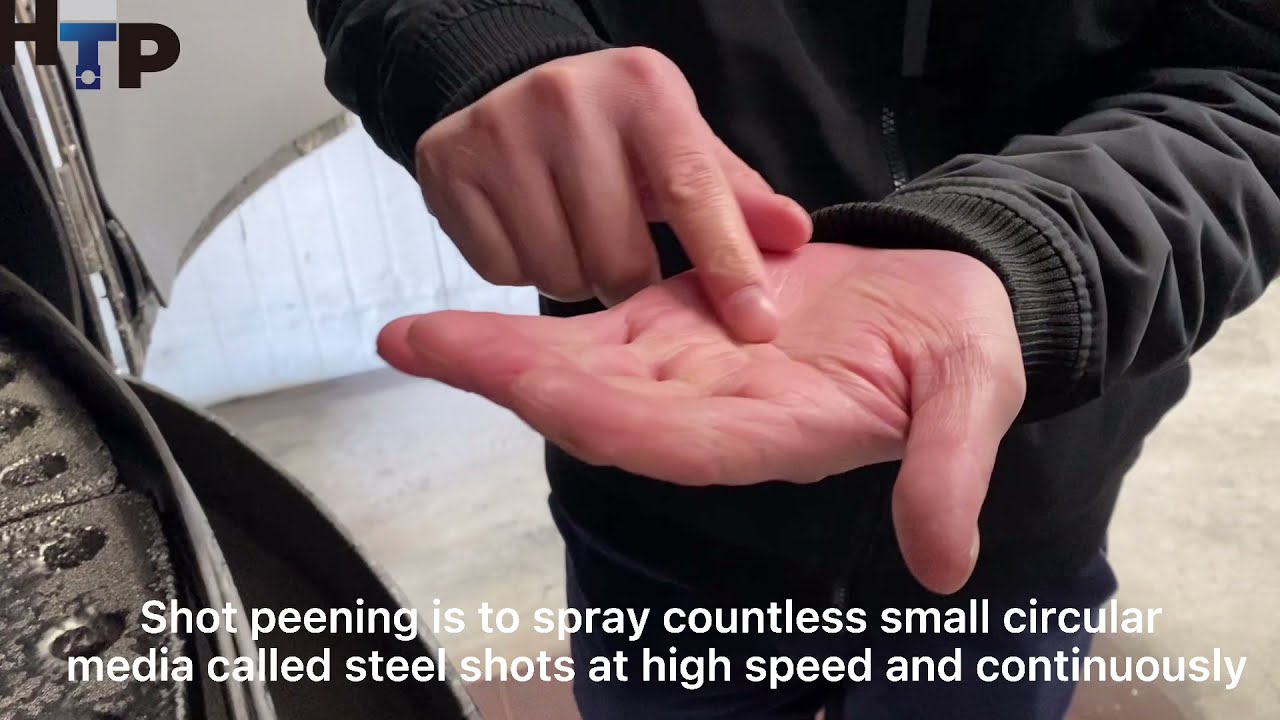 This is our shot peening machine, each of our connecting rod must be ...