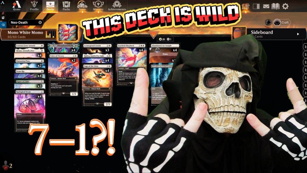 MTGA Mono White Momo Is INSANE! 🕊️ 7–1 Record | Unedited Games - YouTube