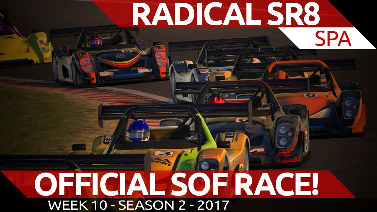 Radical SR8 Challenge! @ SPA iRacing - YouTube