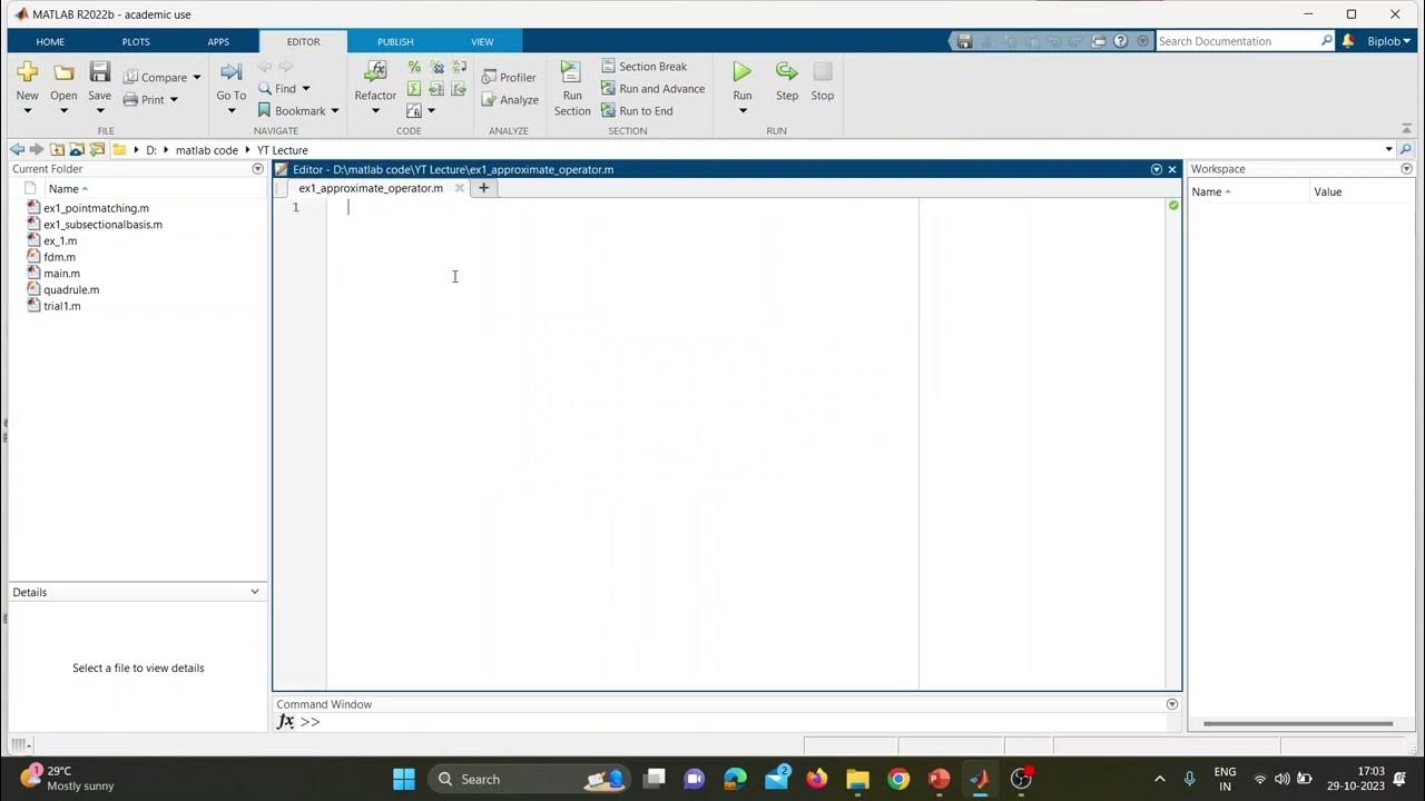 Approximate Operator Part-3 (MATLAB Code) - YouTube