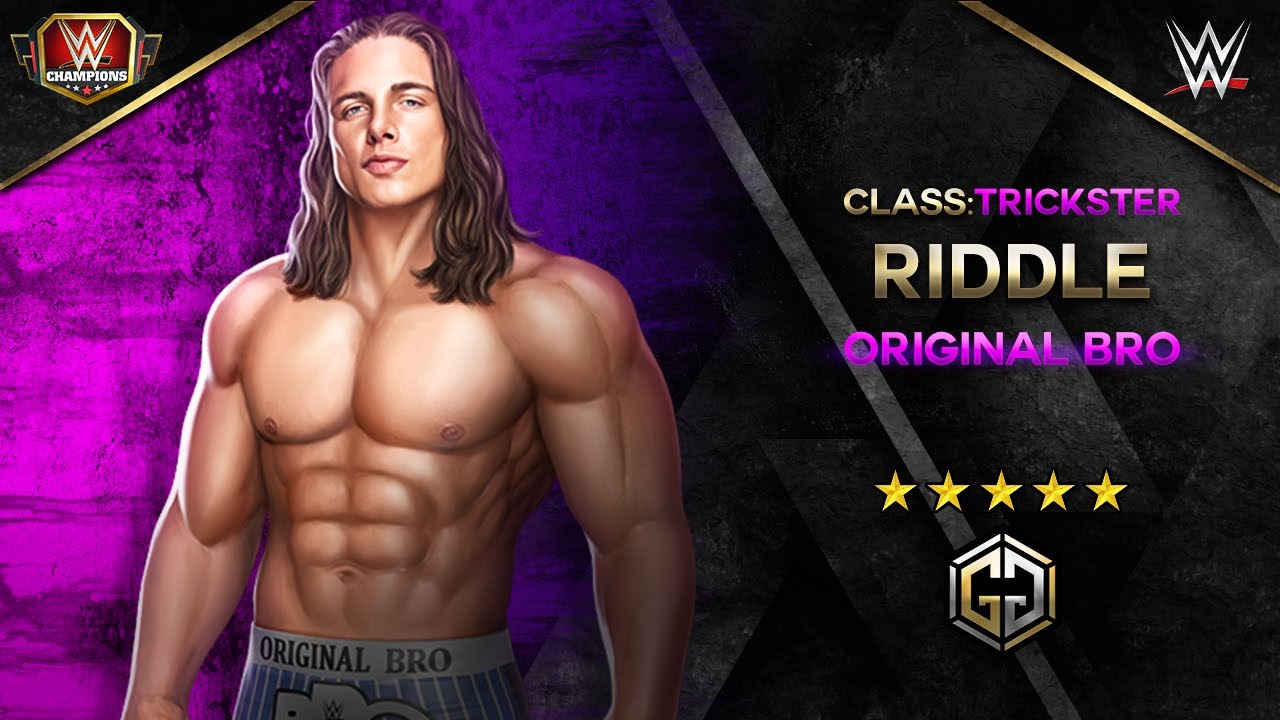 5SG Character Preview: Riddle "Original Bro" Gameplay / WWE Champions ...