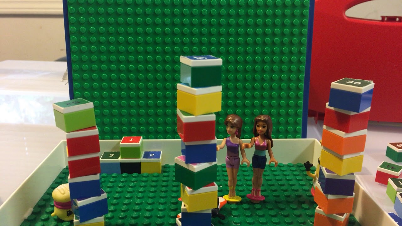 Minion shopkins plane race game Stacking blocks - YouTube