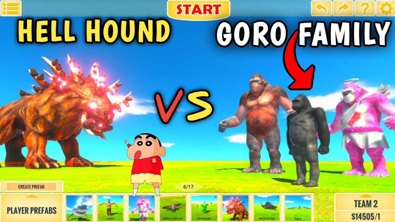 GORO FAMILY in DANGER FOREST in ARBS | Animal Revolt Battle Simulator ...