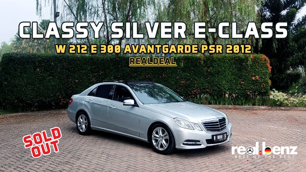 CLASSY SILVER E-CLASS - MERCEDES BENZ W 212 E 300 AVANTGARDE // SOLD ...