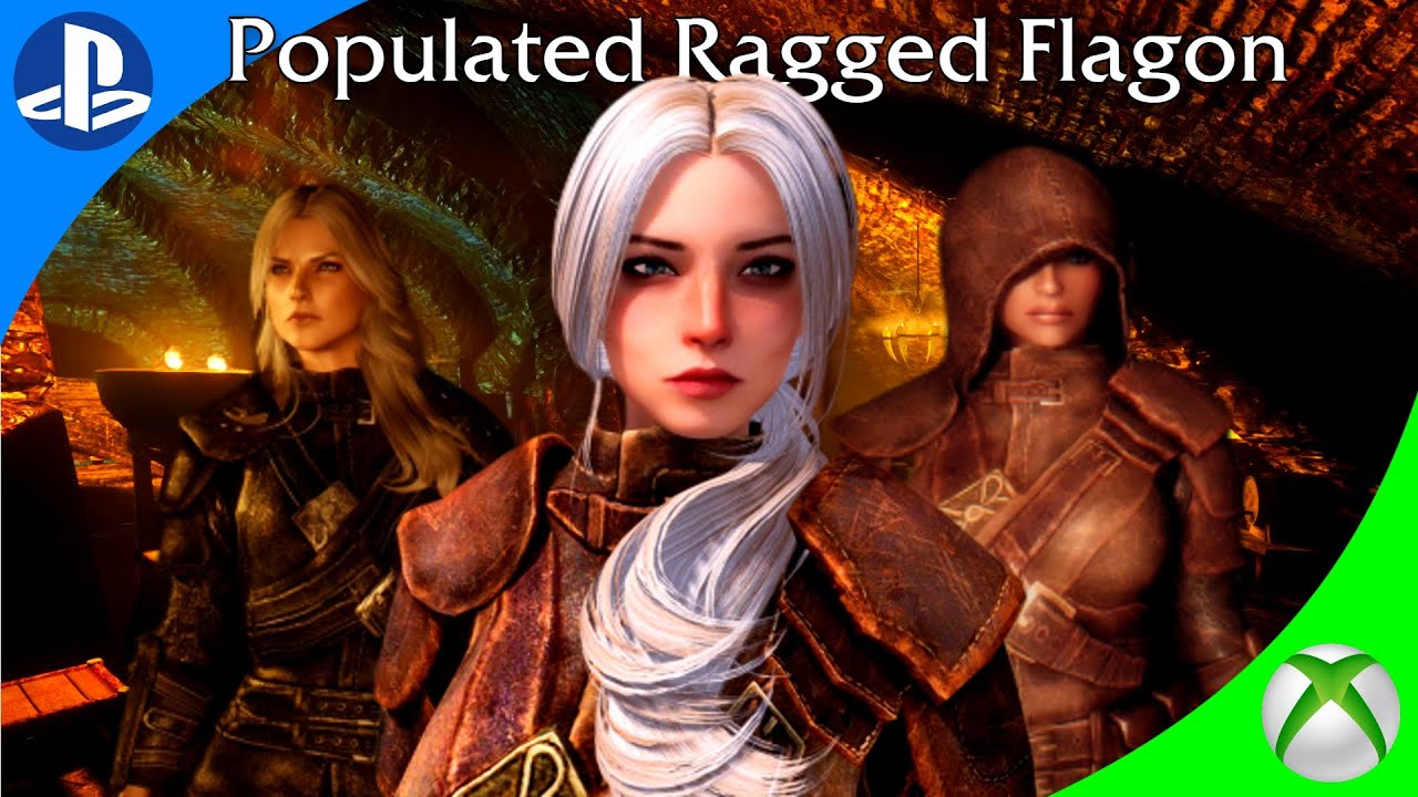 Skyrim Mod: Populated Ragged Flagon (PS4/XBOX1) - YouTube