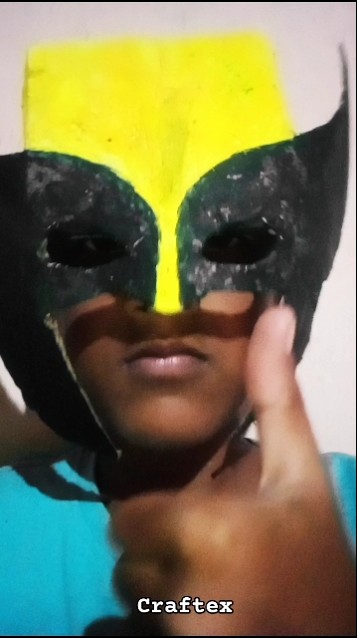 I made Wolverine mask with cardboard #wolverine #mask #craftex - YouTube