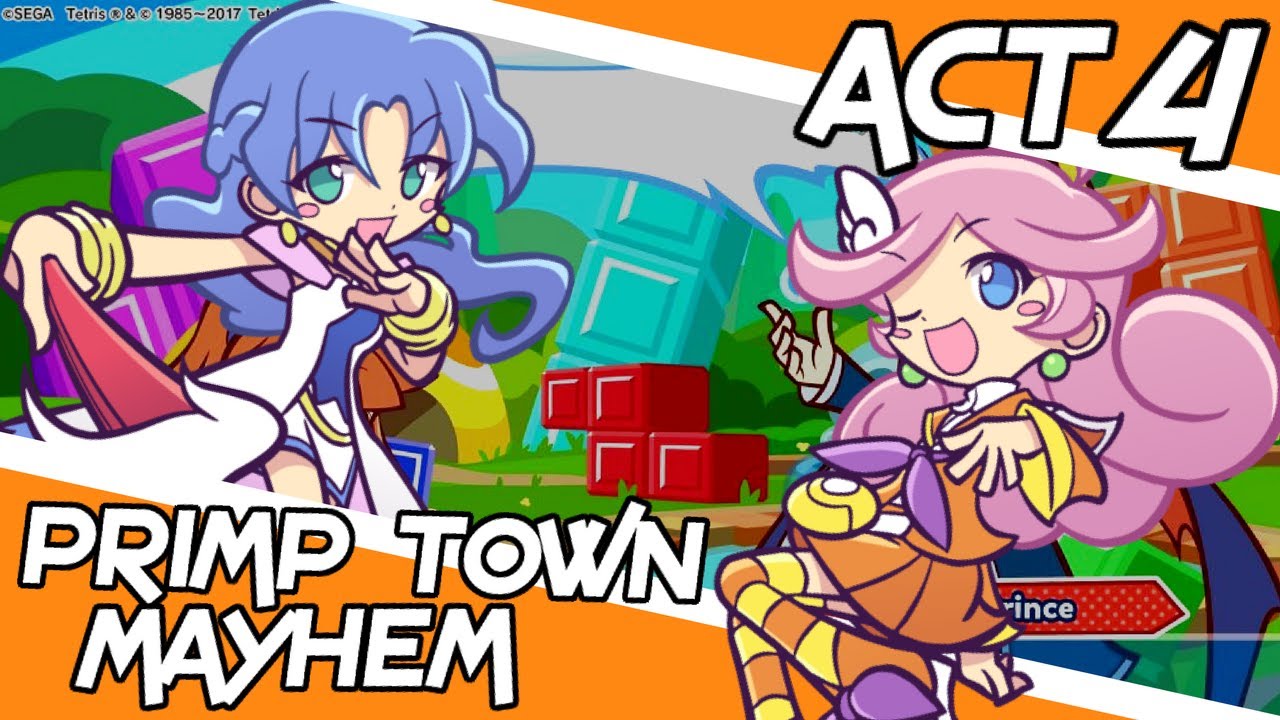 Puyo Puyo Tetris - Adventure Mode Act 4 - Primp Town Mayhem - YouTube