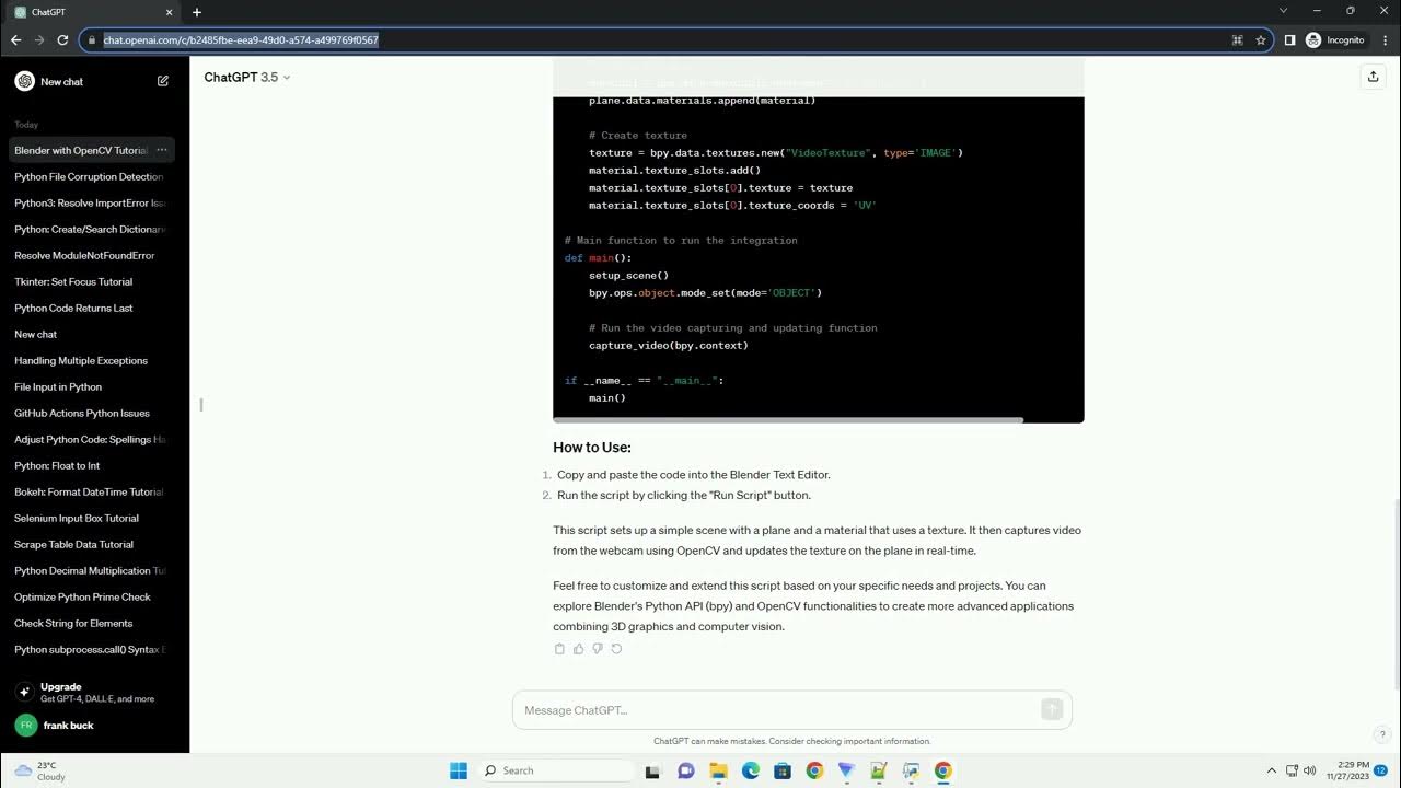 How to create blender with opencv python - YouTube