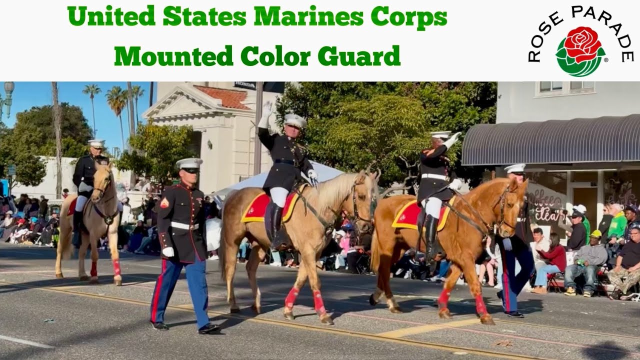 United States Marines Corps Mounted Color Guard - Rose Parade 2025 ...