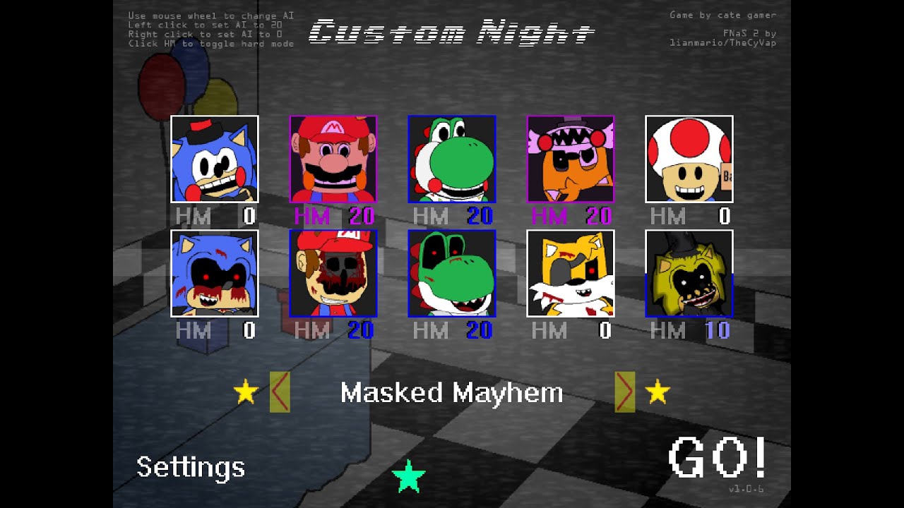 FNaS 2 CN - ''Masked Mayhem'' Challenge Complete! #5 - YouTube