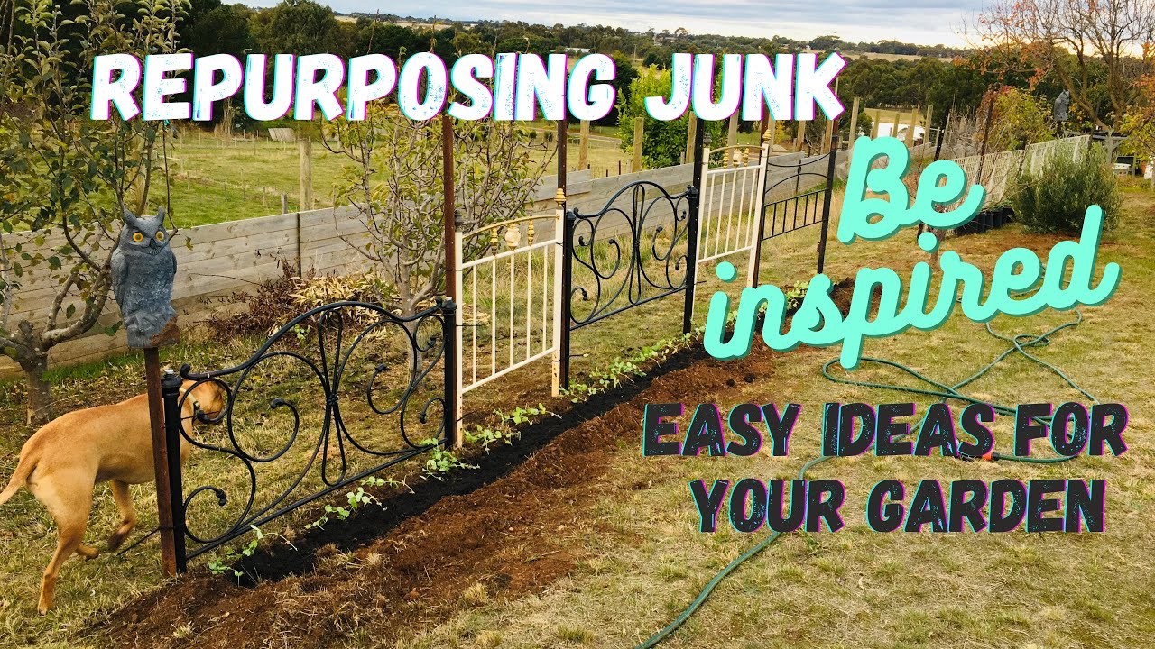 Repurposing Junk - Getting Creative In the Garden - YouTube