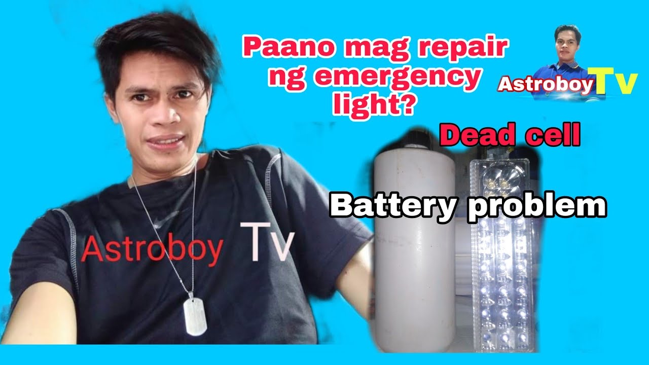 How to repair emergency light? TAGALOG TURTORIAL - YouTube