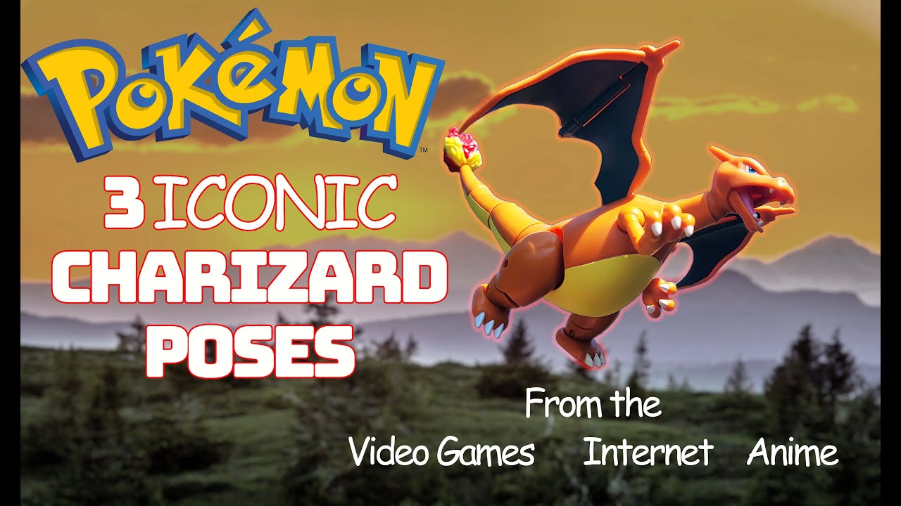 3 ICONIC POSES THAT Pokémon Select Charizard Articulated Figure from ...
