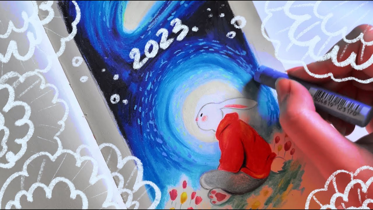 new year, new art drawing process - YouTube