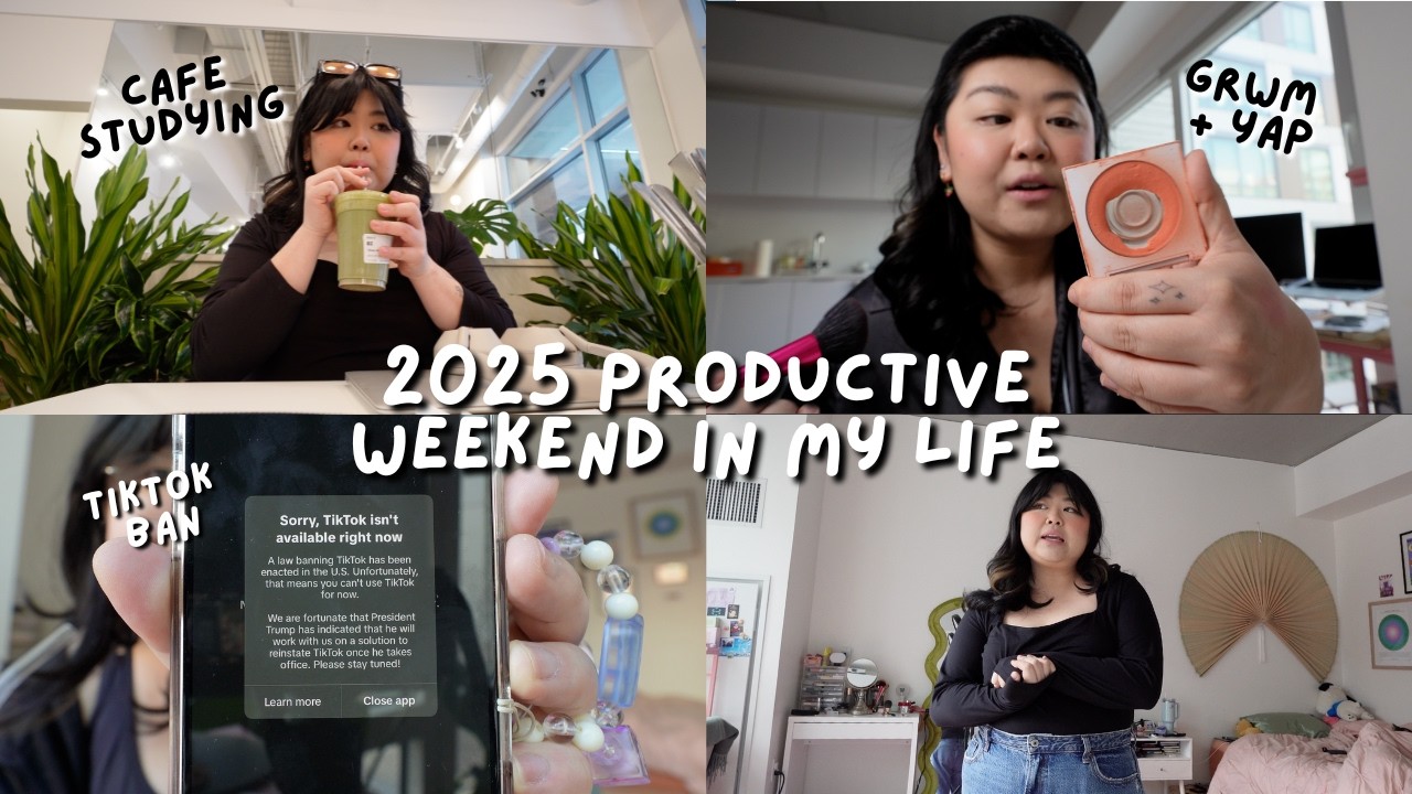 productive weekend routine (balancing grad school, work, and content ...