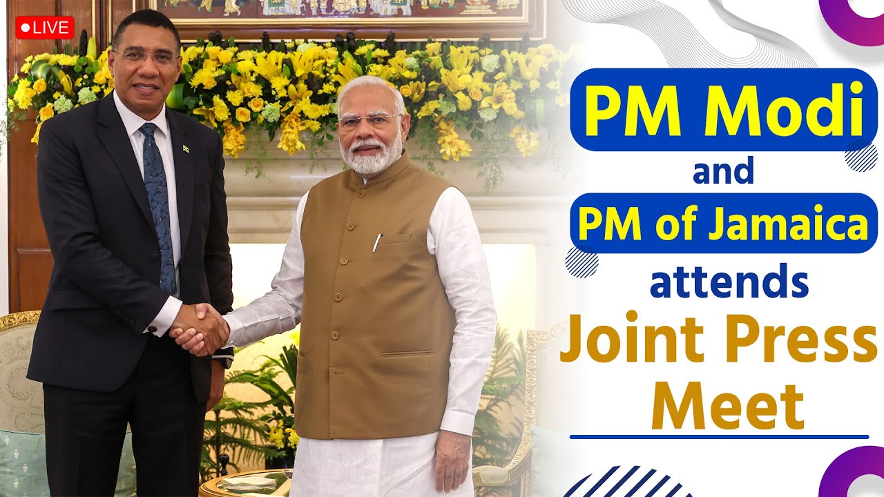 LIVE: PM Modi and Jamaica PM Andrew Holness attend the joint press meet ...