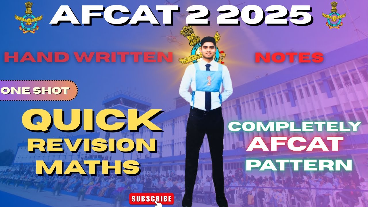 AFCAT MATHS IMPORTANT PATTERN #afcat #maths #2025 #yt #relatable #study ...