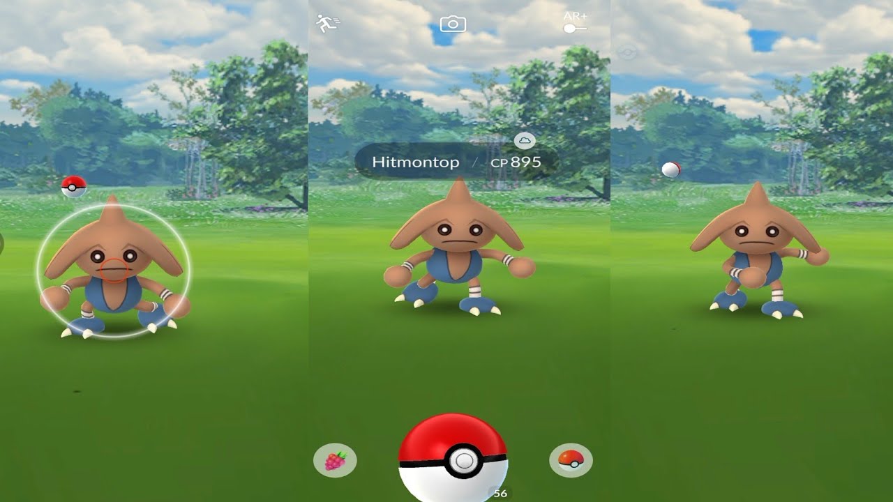 How To Catch Hitmontop Pokemon In Pokemon Game | Pokemon Go | Two Side ...