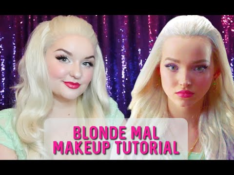 Mal Make Up Tutorial | Descendants 2 Dove Cameron Blonde - YouTube