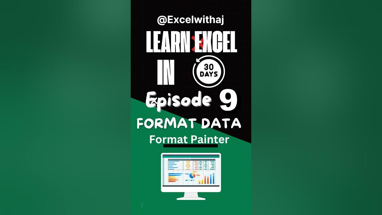 Episode 9️⃣ - Format Data using Format painter in Excel 📊 | BPA | BPA EDUCATORS - YouTube