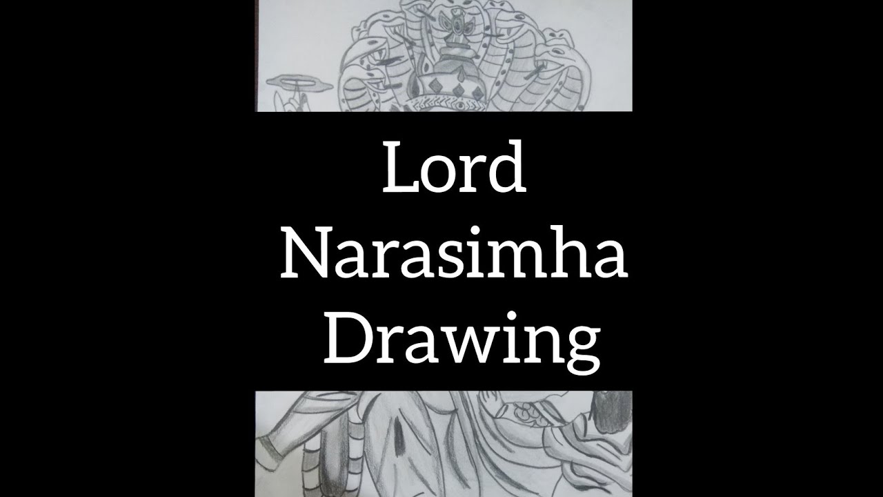 Narshimha jayanti special sketch | Lord Narasimha killing ...