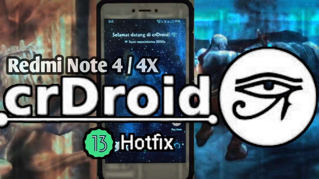 CrDroid 9.6 Hotfix di Redmi Note 4 / 4X || Install dan review custom rom android 13 || - YouTube