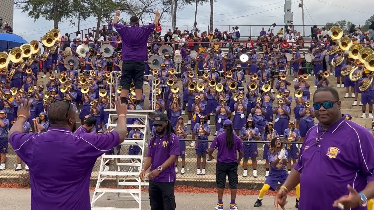 Miles College Purple Marching Machine Band 2024 Full Game At Tuskegee ...
